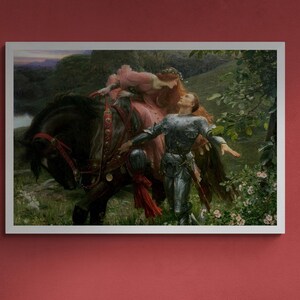 La Belle Dame Sans Merci Giclee Print, Frank Dicksee Painting - Etsy
