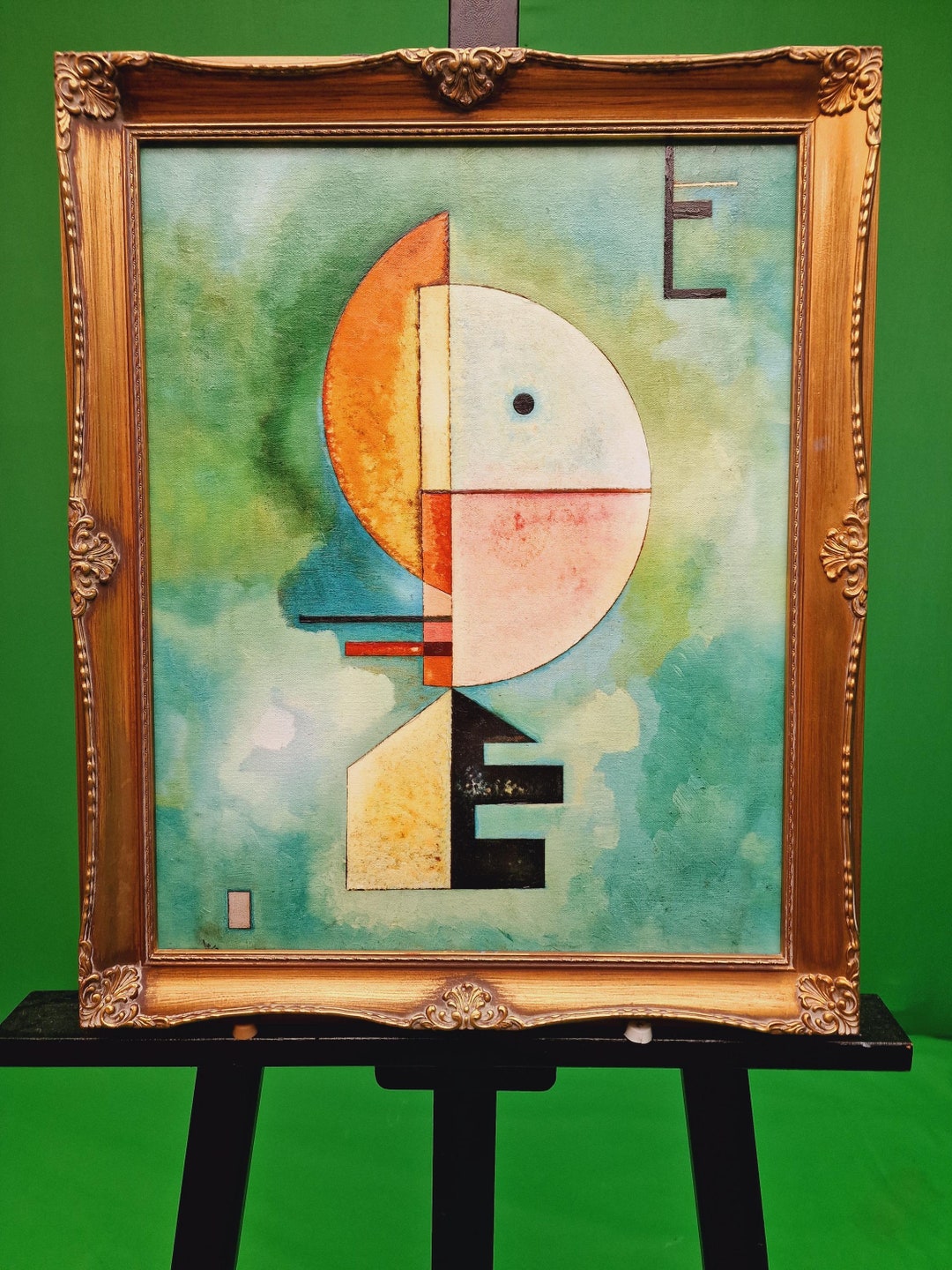 Wassily Kandinsky: up 1929 Premium Art Print on Canvas, Bauhaus ...