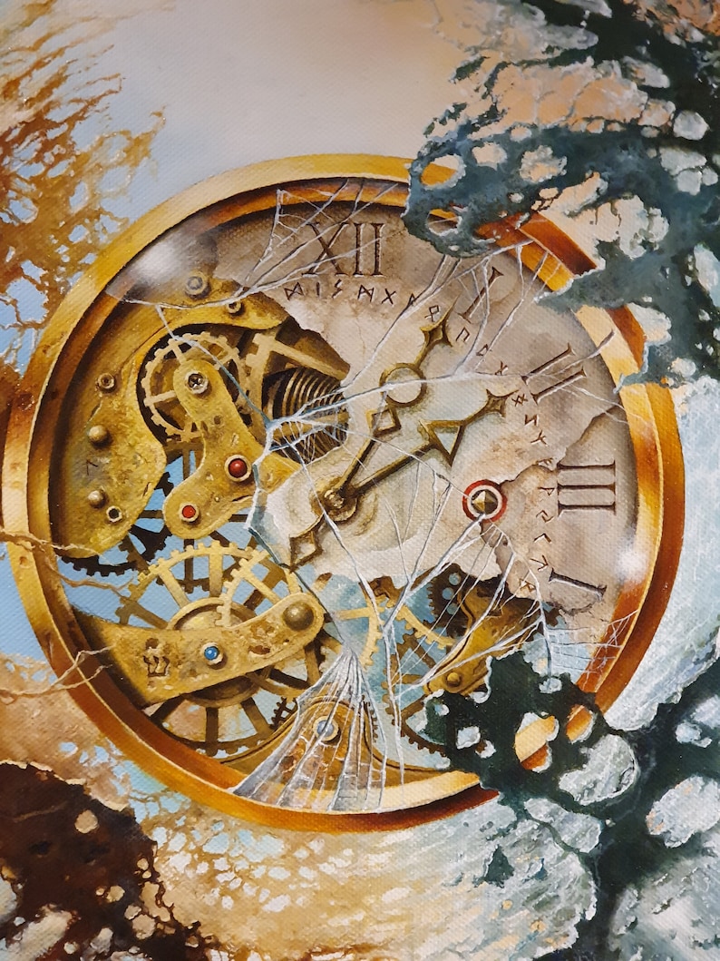 Temporal Elegance: the "end of Time" Heavyweight Paper, Giclee Art ...