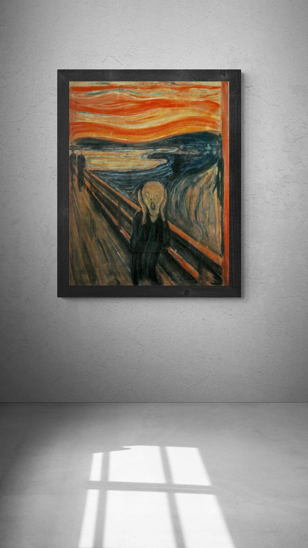 The Scream by Edvard Munch - Premium Reproduction Art Print on Canvas ...
