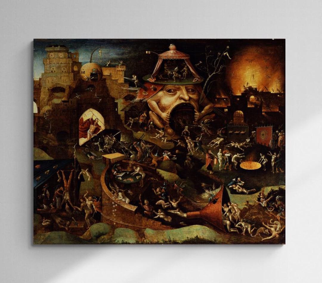 Christ in Limbo: Hieronymus Bosch, Wall Decor Giclee Art Print Canvas ...