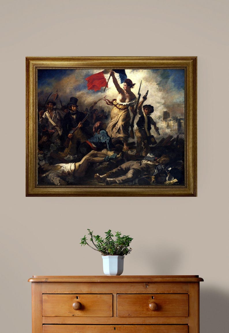 Liberty Leading the People by Delacroix Museum-quality Fine Art Print ...