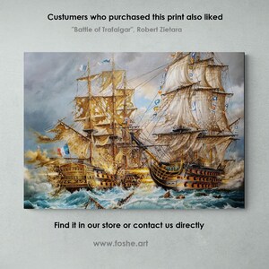 Tall Ship Painting: Nautical Seascape Art Print, Maritime Decor - Etsy
