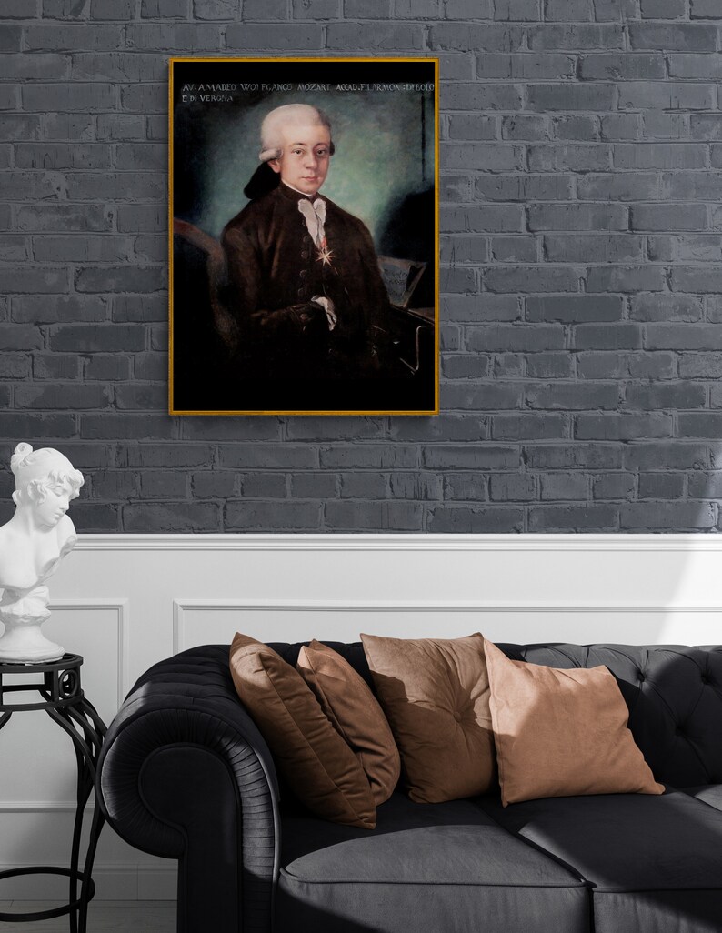 Mozart Portrait Fine Art Print, Bologna Mozart Reproduction - Etsy