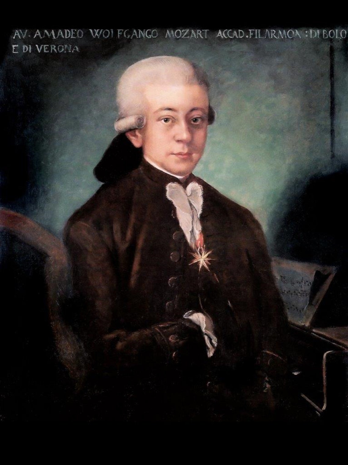 Mozart Portrait Fine Art Print, Bologna Mozart Reproduction - Etsy