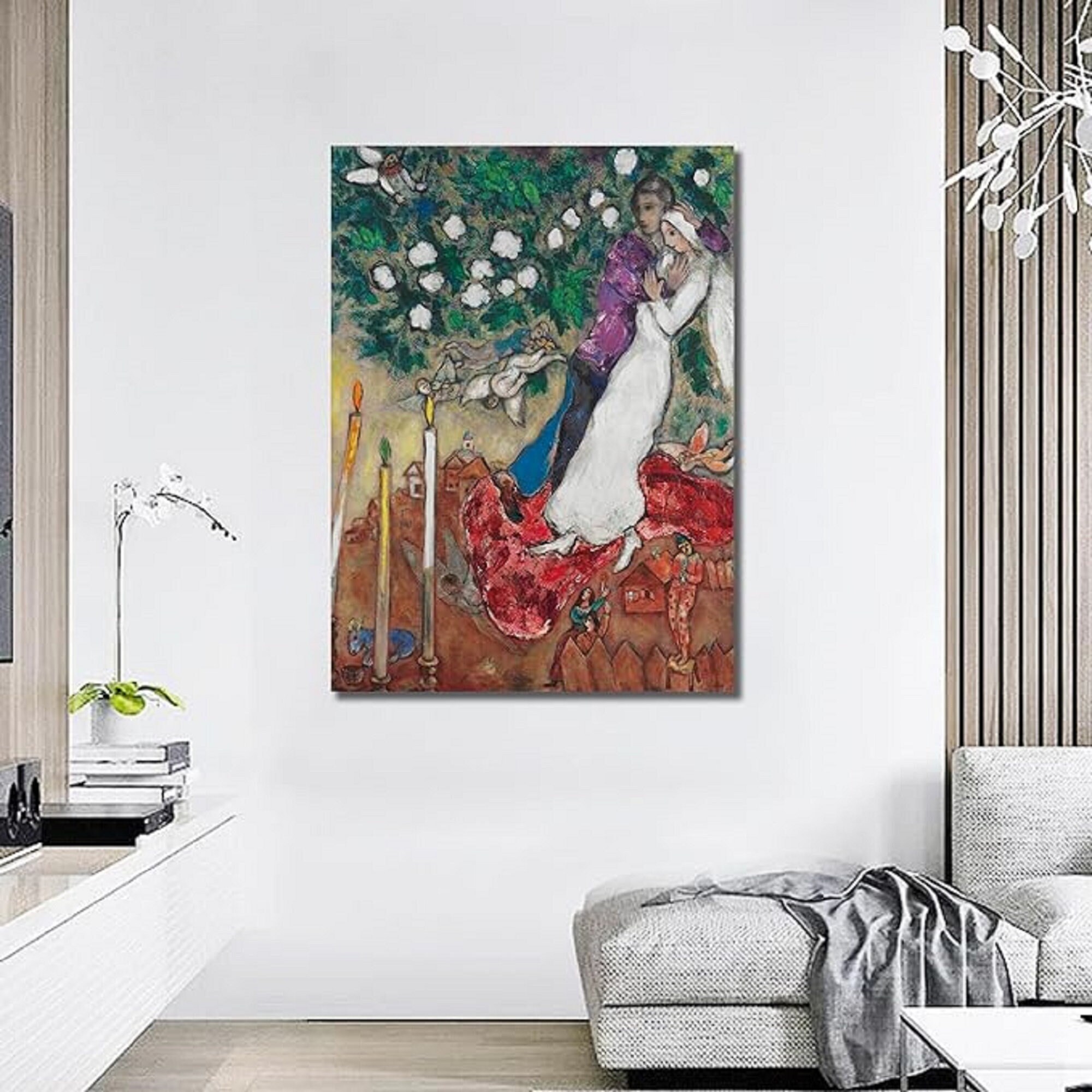 Marc Chagall The Tree Candles Fine Art Prints Giclee Paper Canvas