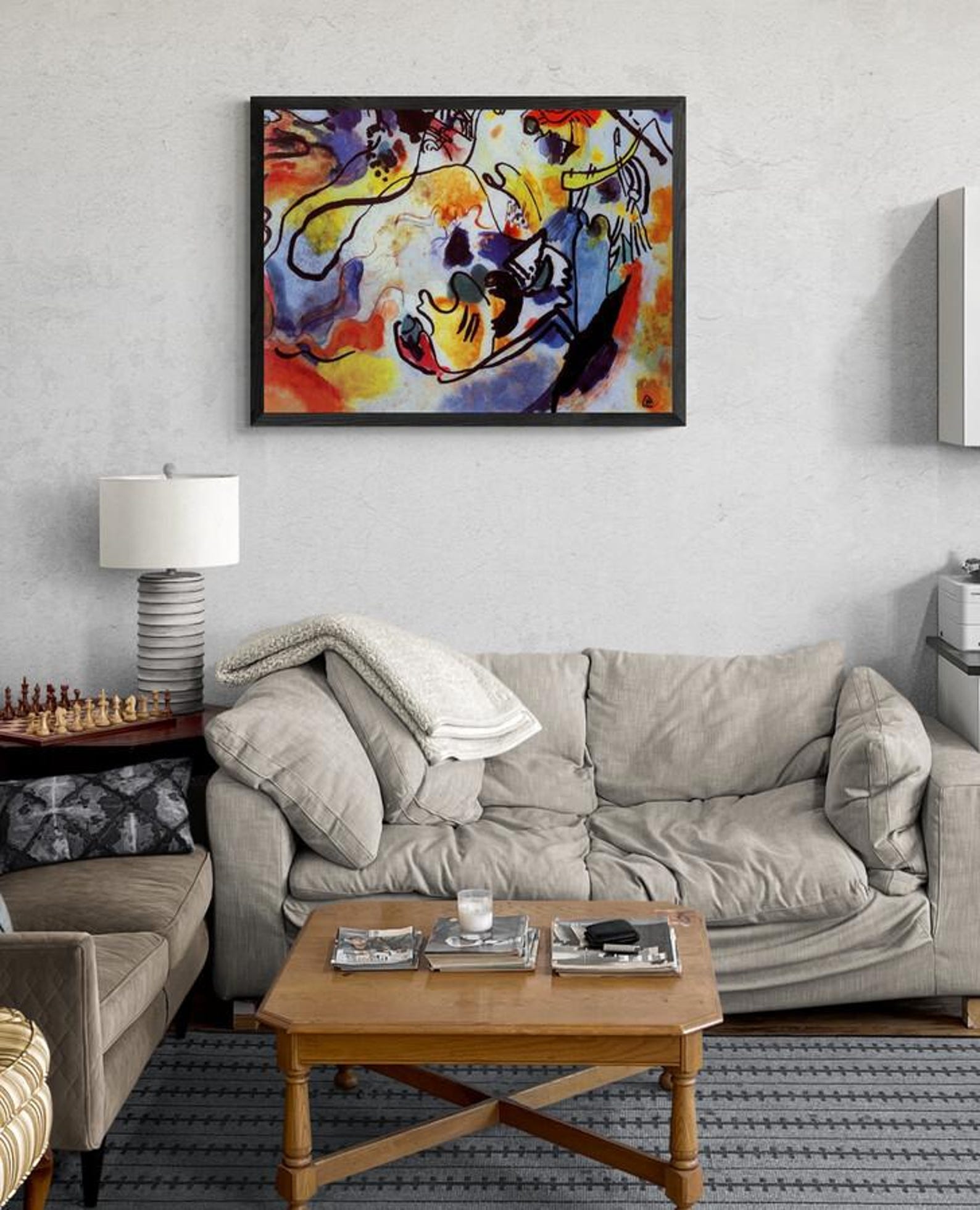 Wassily Kandinsky - the Last Judgment - Giclee Art Print on Hahnemühle ...