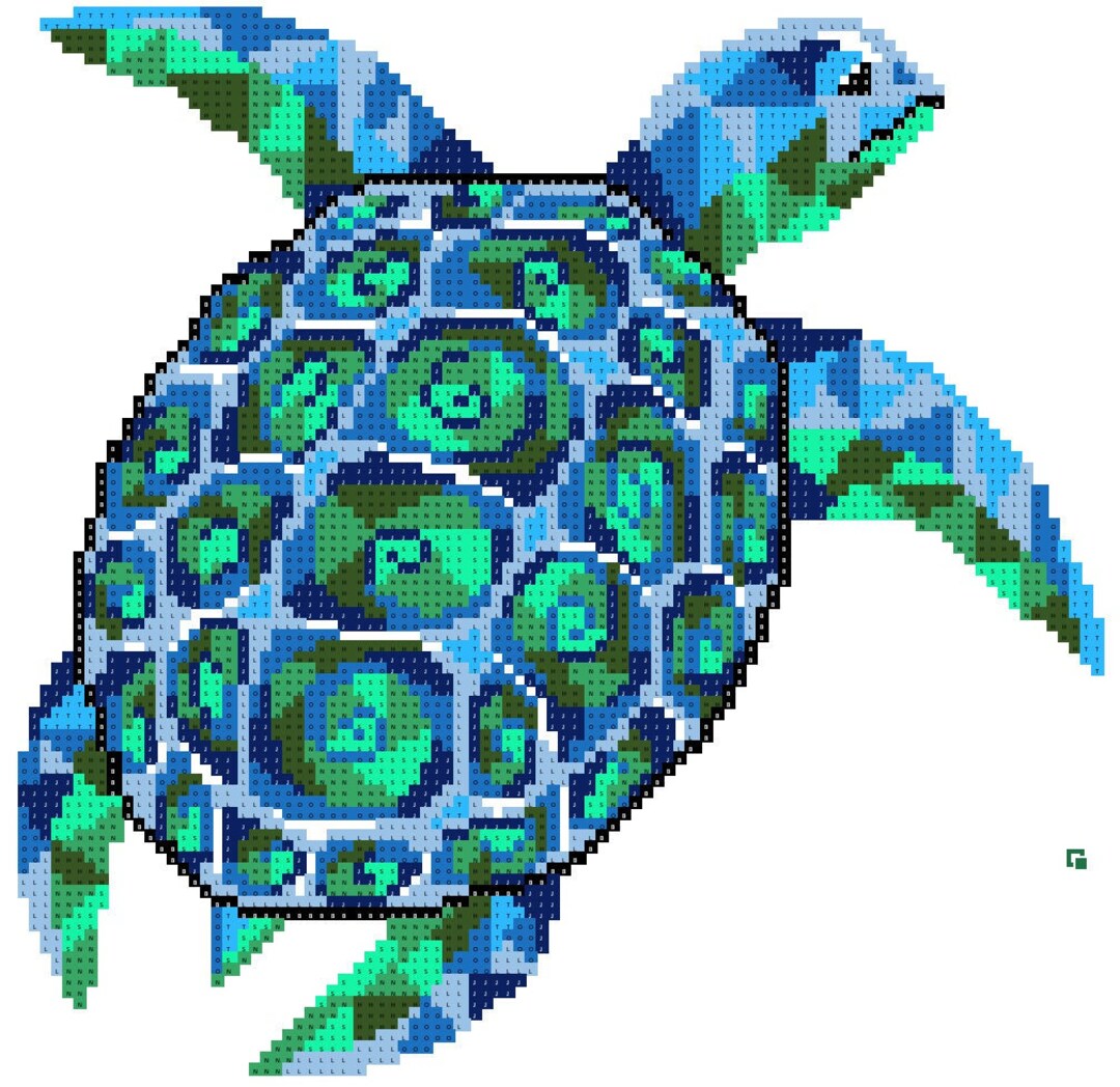 Sea Turtle C2C Crochet Pattern - Etsy