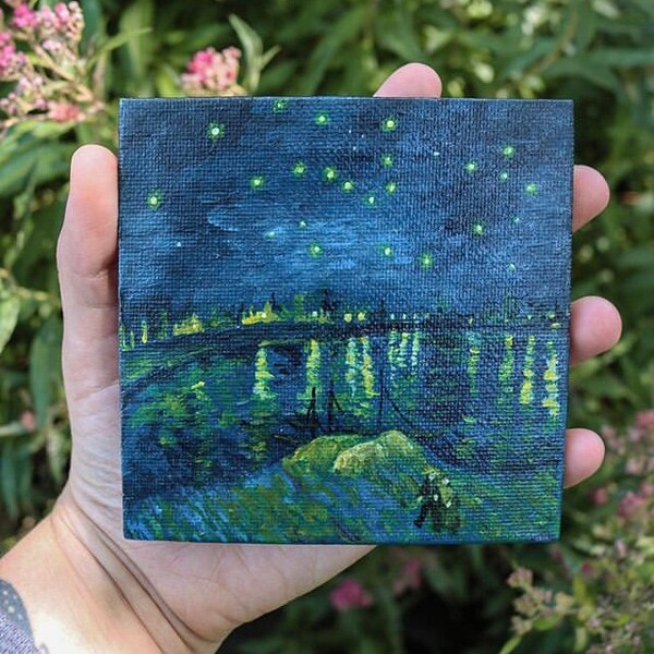 4x4 Painting - Etsy