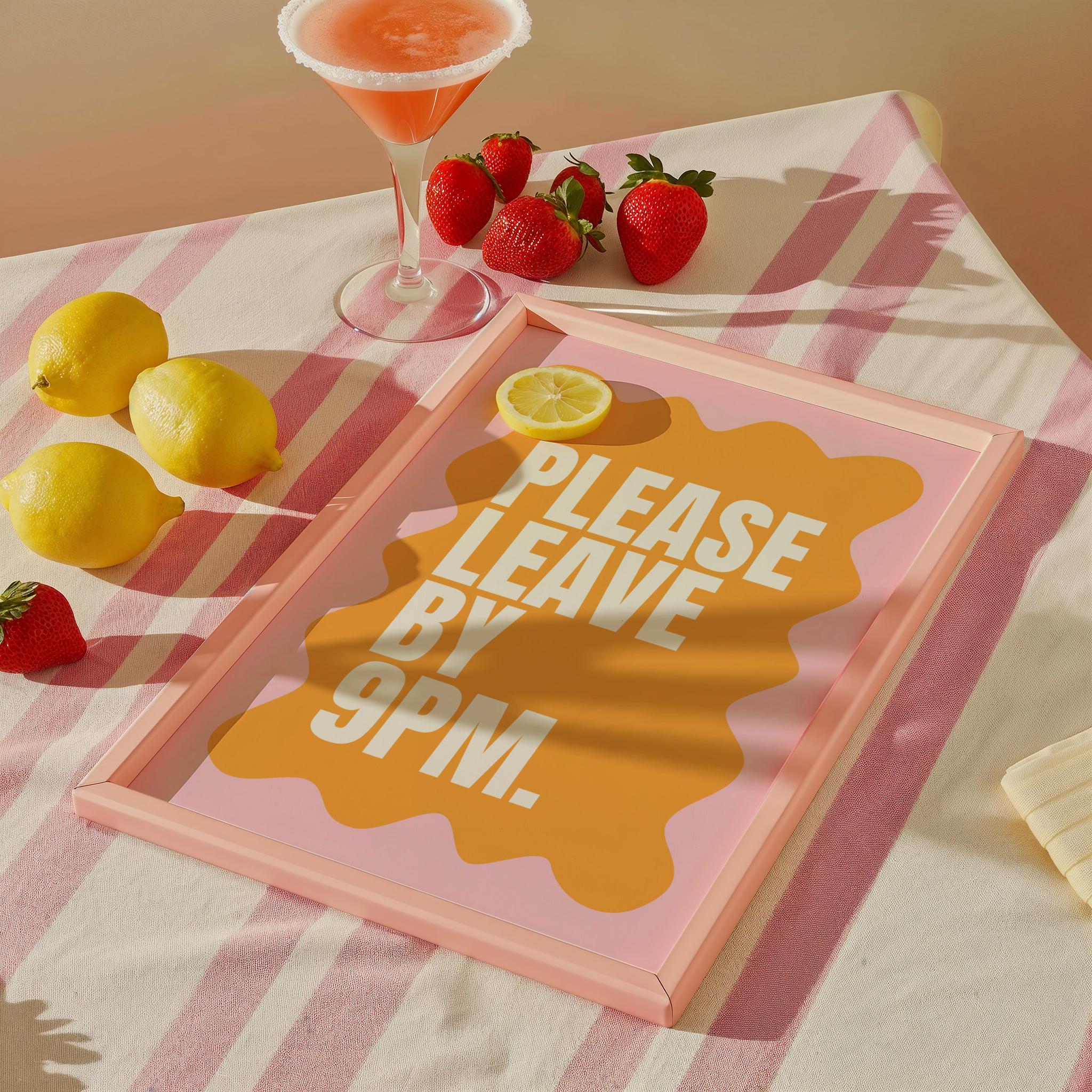 Please Leave by 9pm Quote Poster / Home Decor Print / Y2K Pink and ...