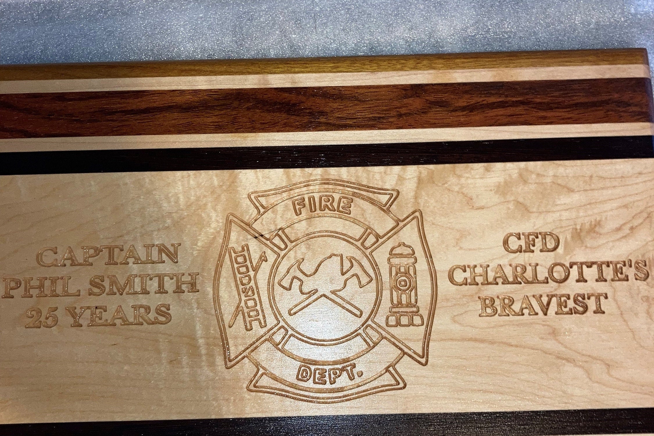 Custom Fireman Cutting Board - Etsy