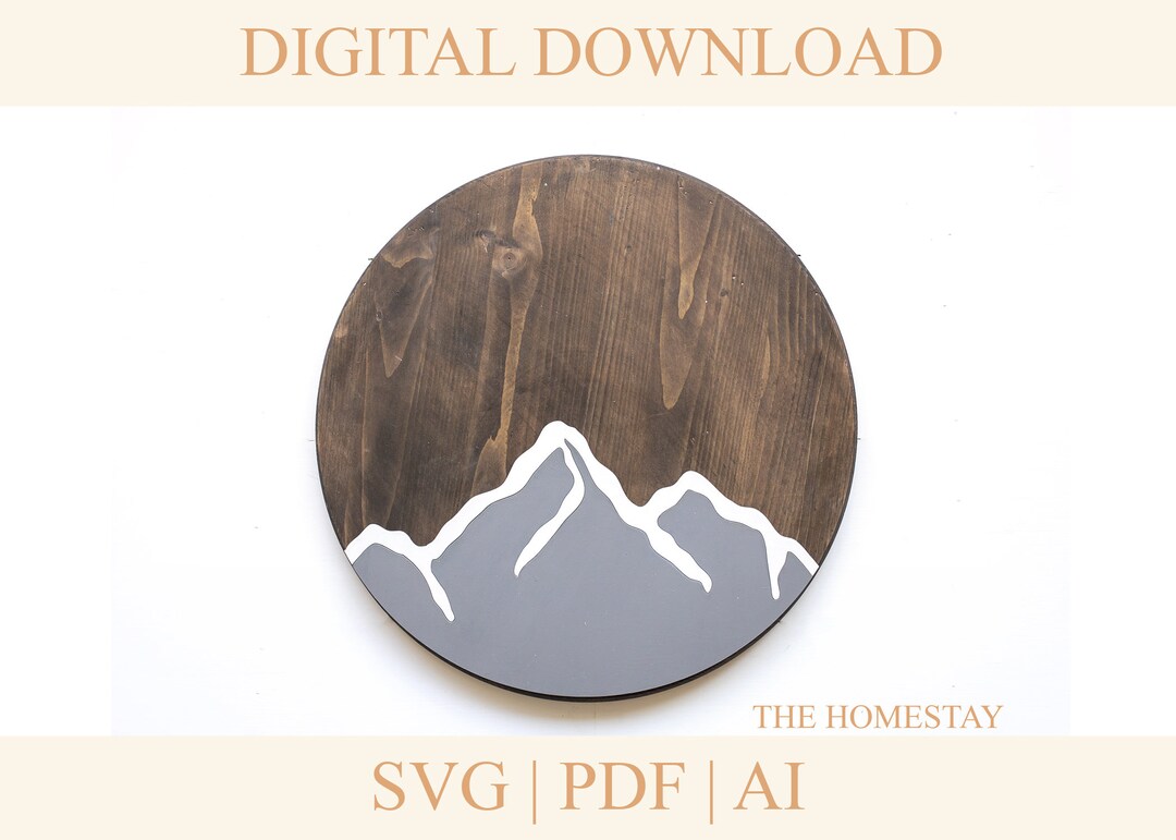 Mountain SVG Nursery Sign SVG Cut File Instant Download - Etsy Australia