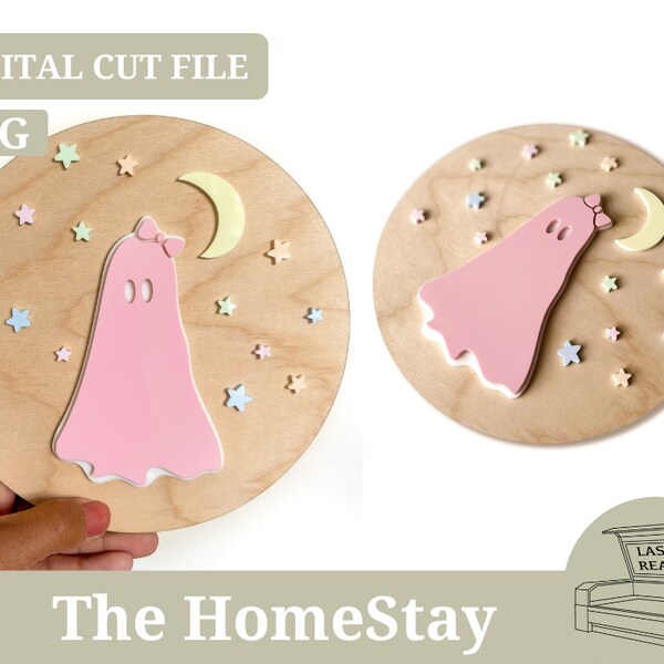 Pink Boo Ghost Svg - Etsy