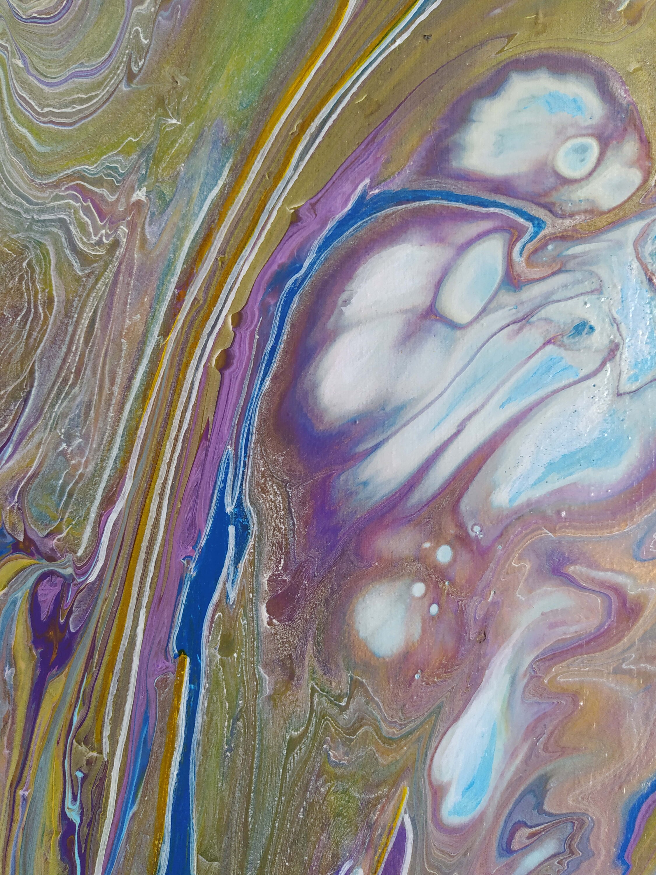 Ocean Wave Acrylic Pour Painting on Canvas Fluid Art Original - Etsy