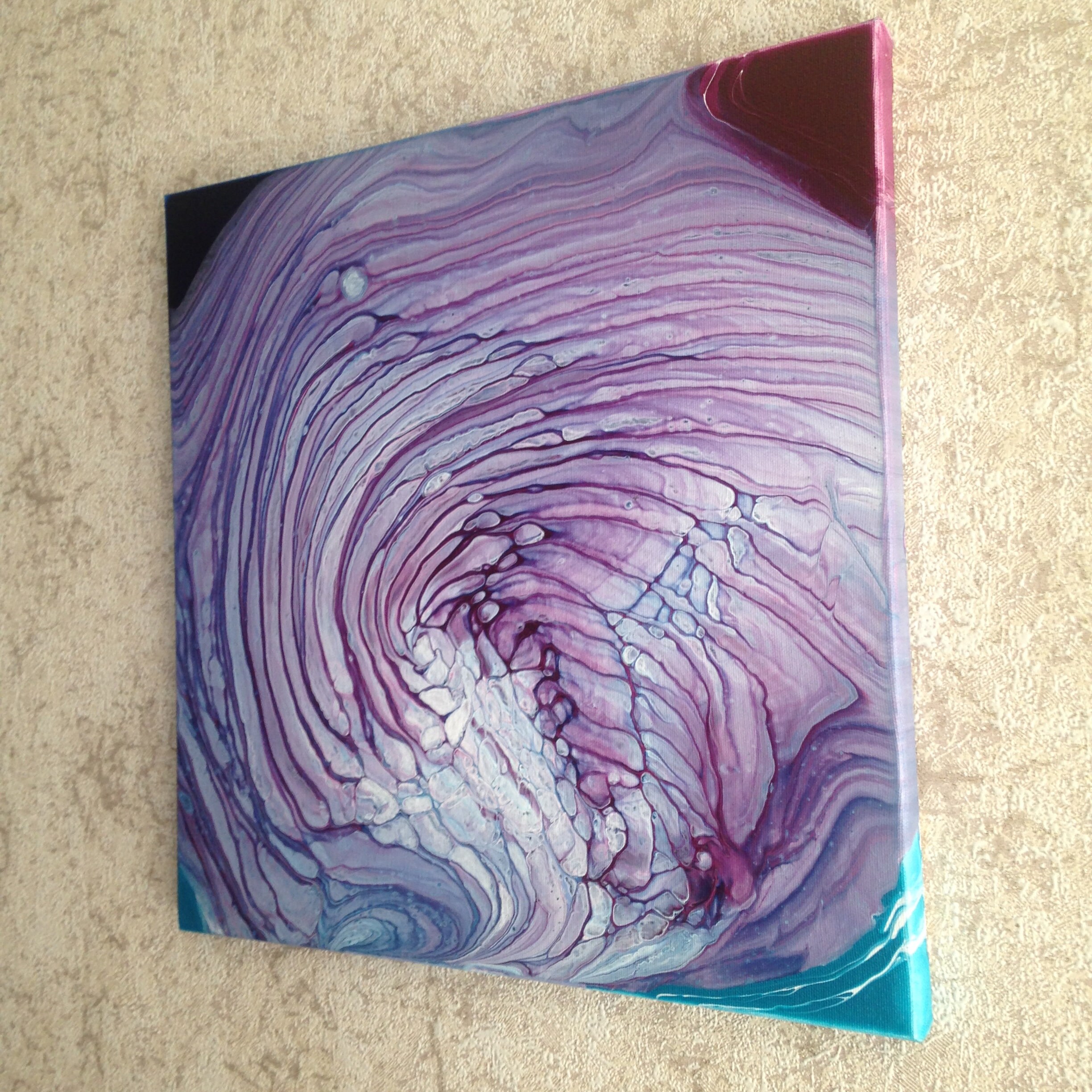 Acrylic Pour Painting on Canvas Fluid Art Contemporary Art Original ...