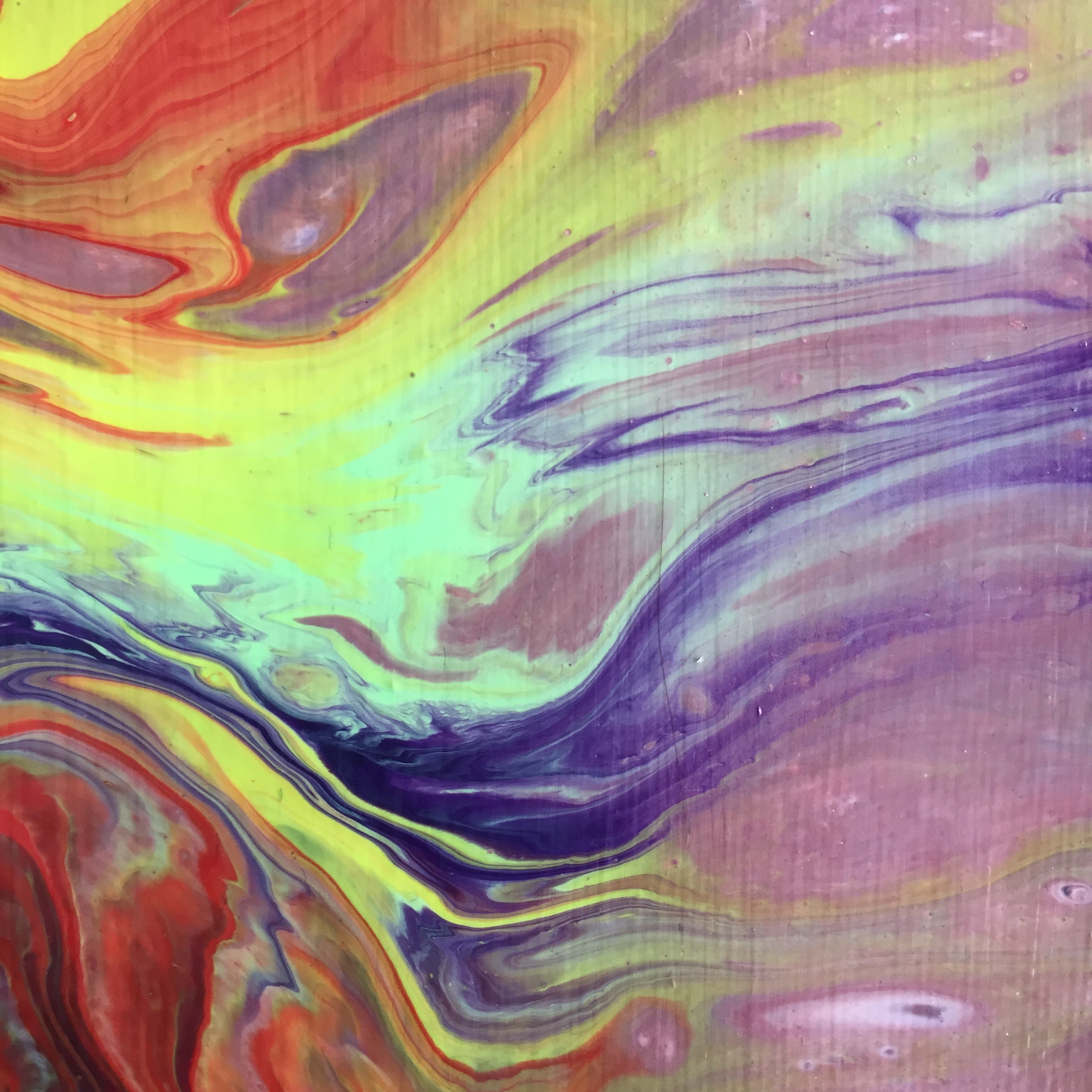 Acrylic Pour Multicolor Fluid Art Original Painting Abstract Painting ...