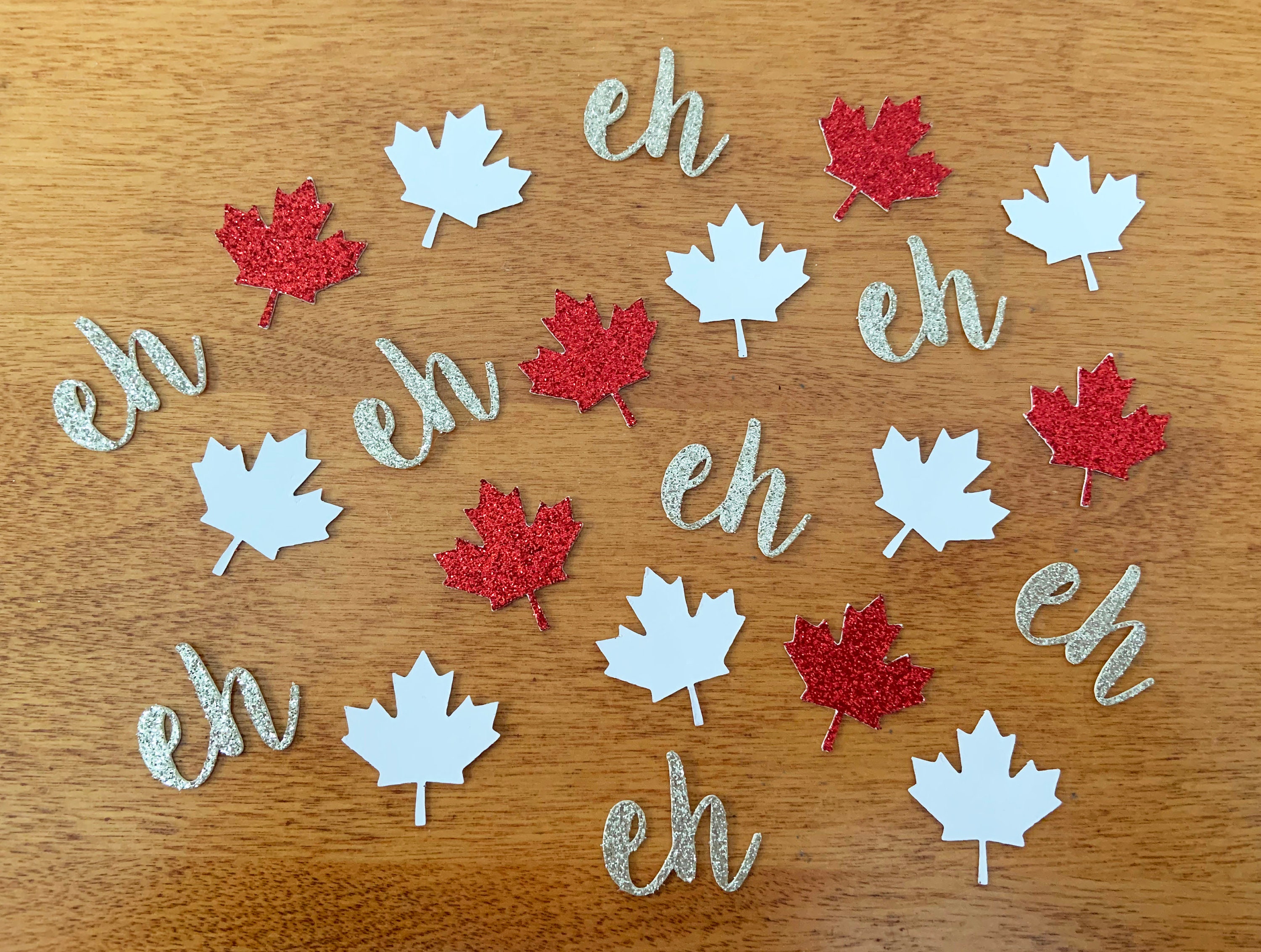 Collage Canadian Maple Leaf Confetti Visual Arts etna.com.pe