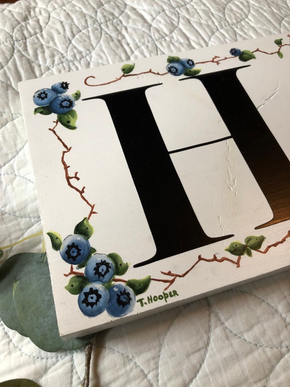 Wall Hangings Home & Living Hand Painted Blueberry Home Sign Home Décor ...