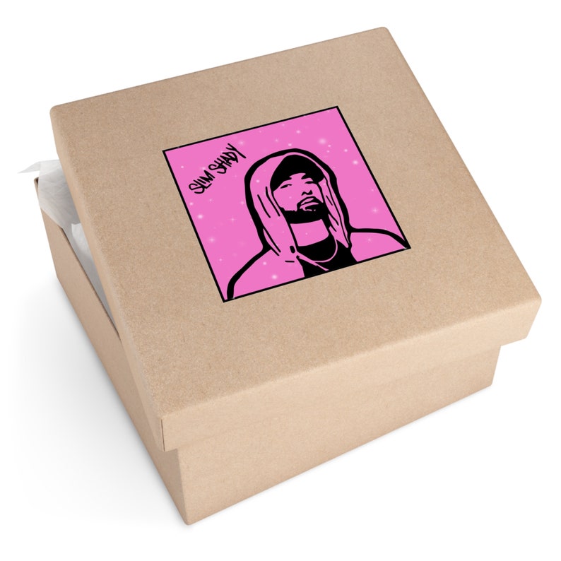 Eminem Slim Shady Square Vinyl Sticker - Etsy