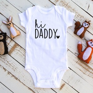 Hi Daddy Onesies® Hello Daddy Onesies® Husband Pregnancy - Etsy