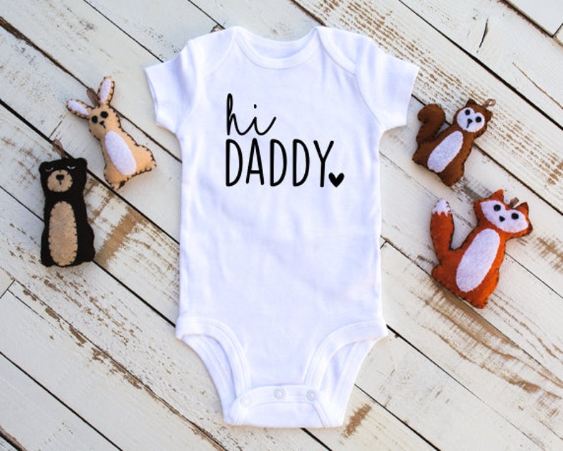 Hi Daddy Onesies® Hello Daddy Onesies® Husband Pregnancy - Etsy