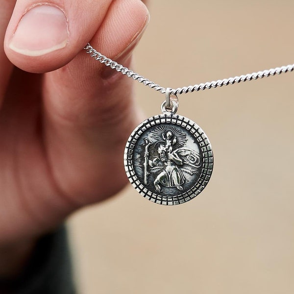 St Christopher Custom Engraved - Etsy