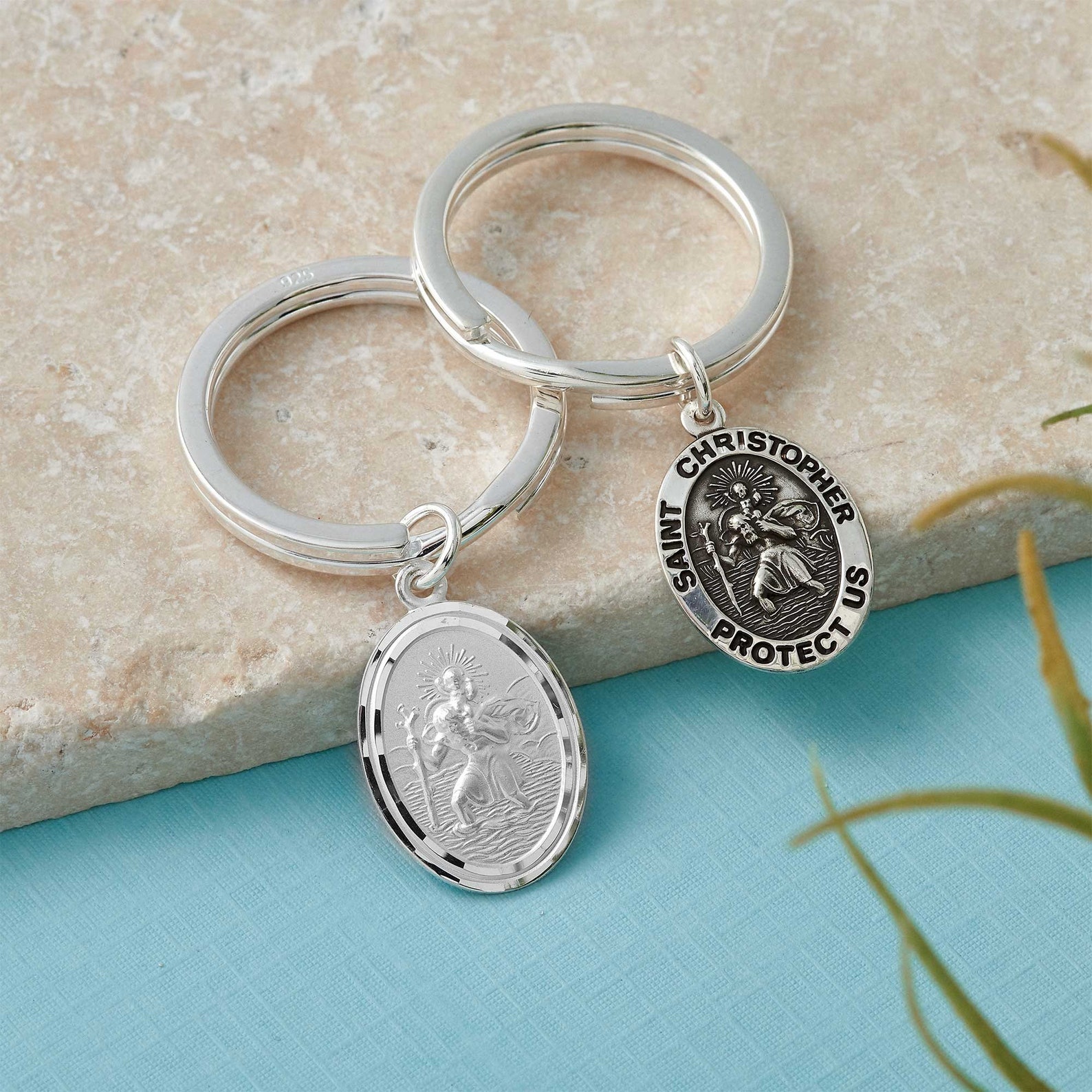 Oval St Christopher Keyring Personalised Saint Christopher - Etsy UK