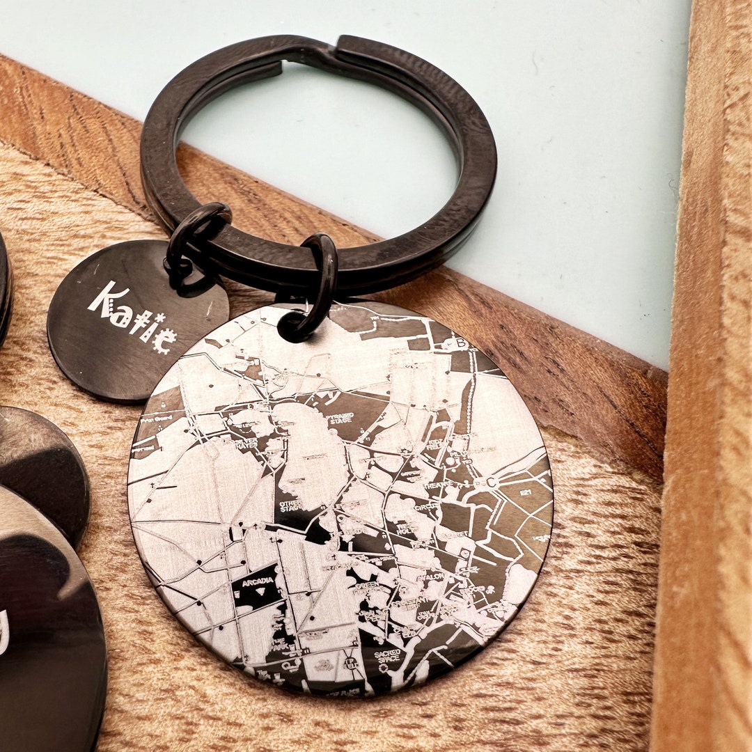 Custom Glastonbury Festival Map Keyring Glasto Gift Personalised ...