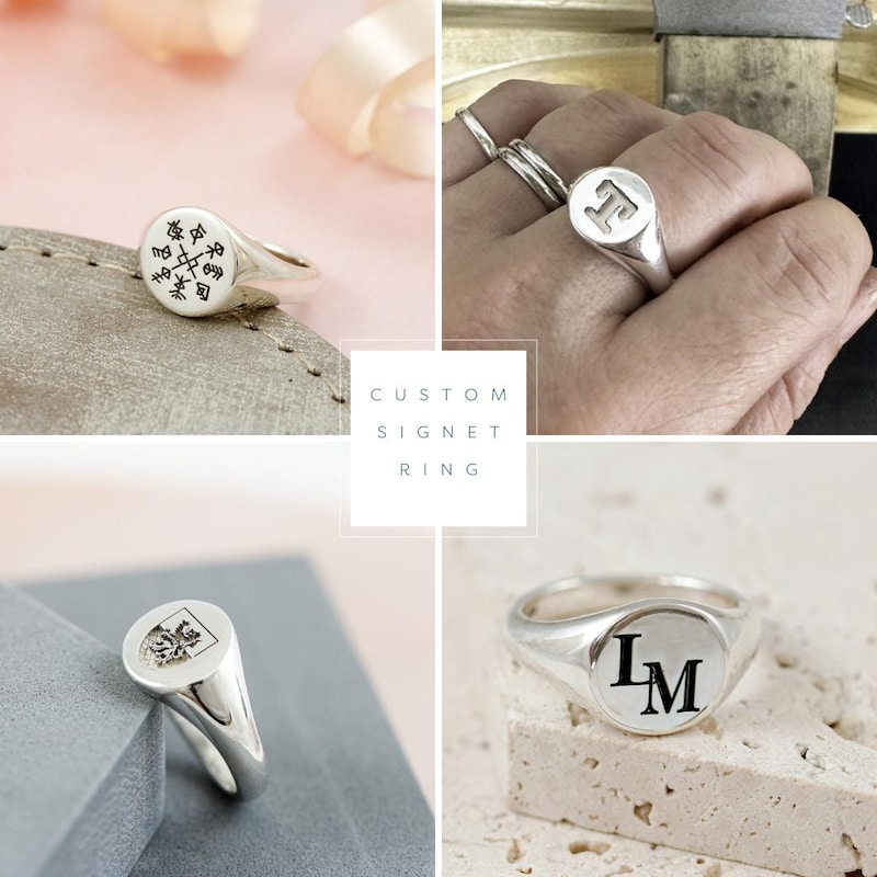 Custom Signet Ring - Etsy