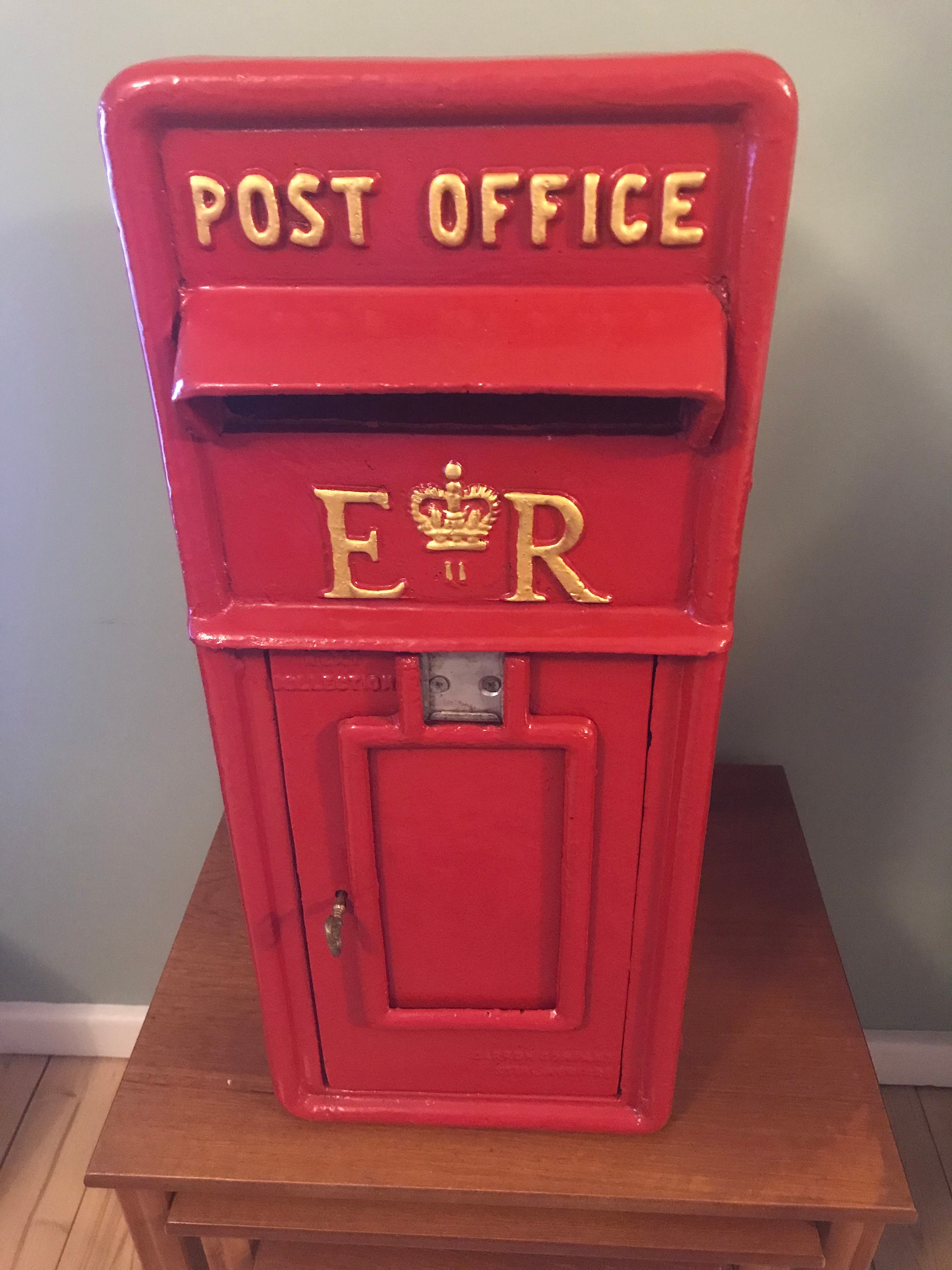 Cast Iron Red ER Wedding Postbox FOR HIRE Weddings and | Etsy