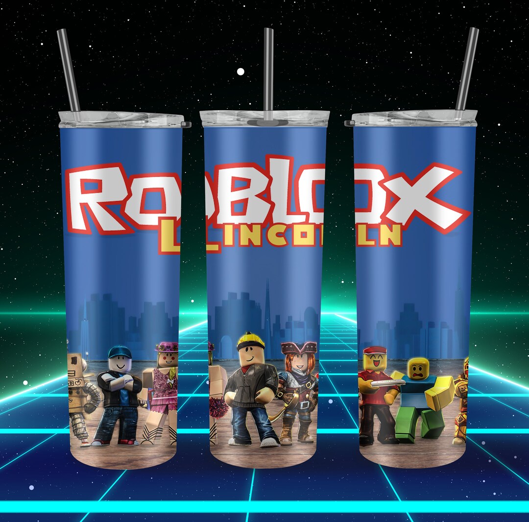 Roblox 20oz Skinny Tumbler Kids Video Game Gift - Etsy