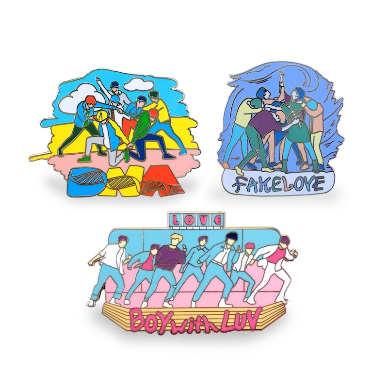 Bts Enamel Pin - Etsy