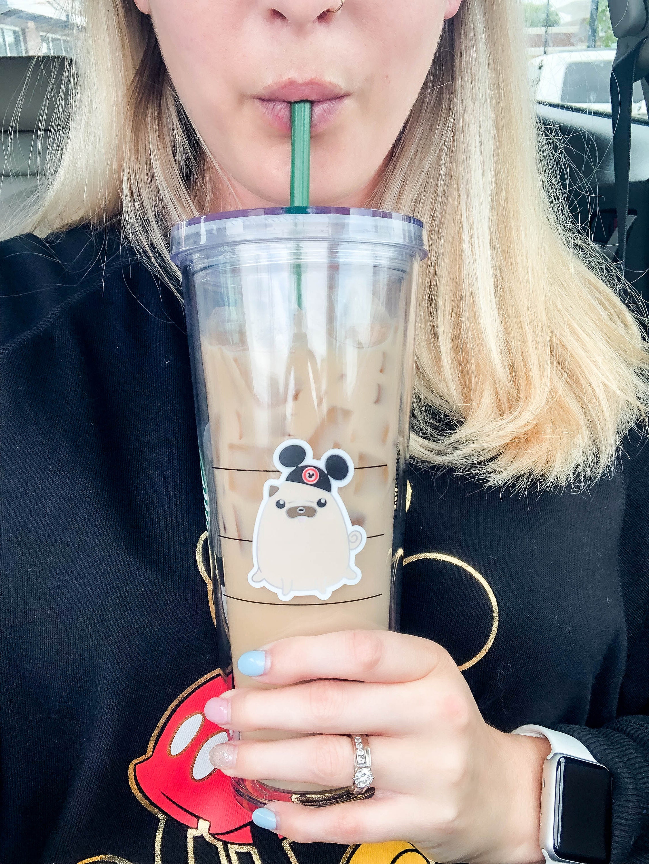 Pug Hopper Waterproof Vinyl Sticker Decal, Mickey Mouse Decal, Mouse ...