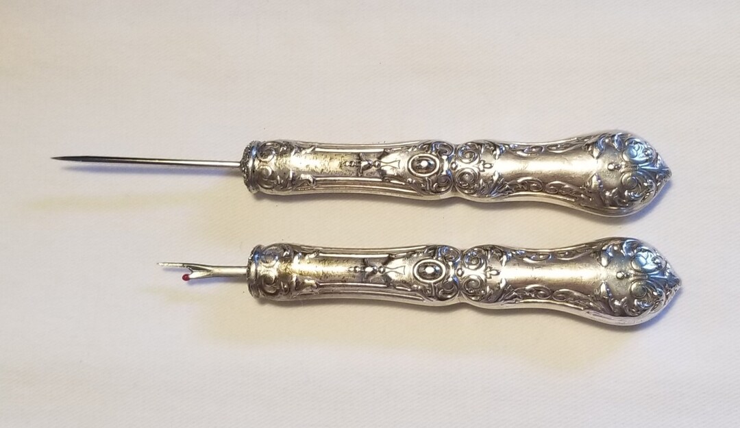 Seam Ripper and Awl Set Handcrafted From Antique Silver Plated Knife ...