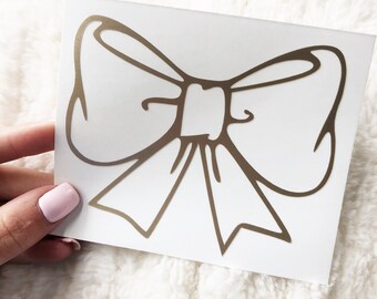 Bow decal | Etsy