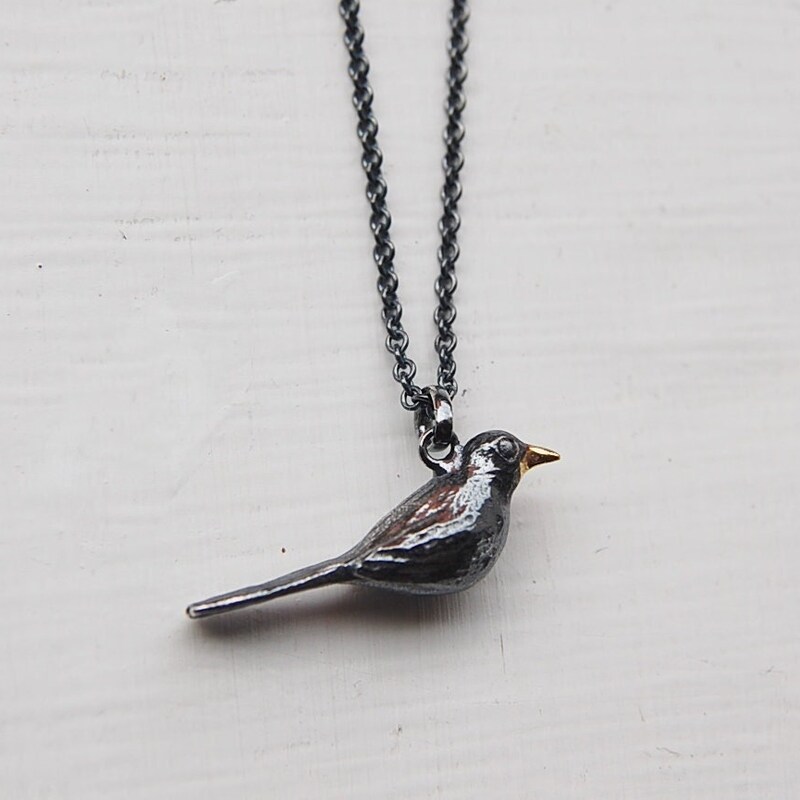 Bird Necklace - Etsy