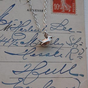 Handmade Sterling Silver Wren Necklace, Bird Jewelry (46cm Chain) - Etsy