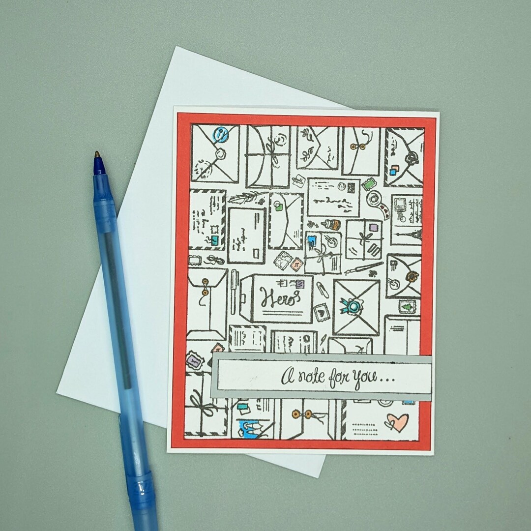 Vintage Mail Inspired Handmade Greeting Card | Snail Mail Lover ...