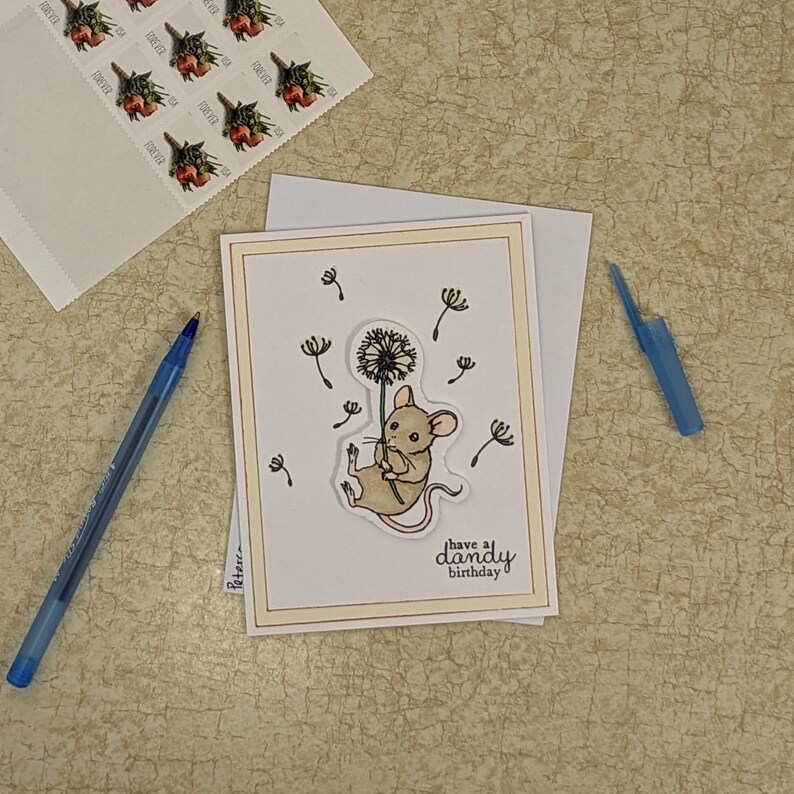 Little Brown Mouse Greeting Card Bundle | Farmhouse Dandelion Fluff ...