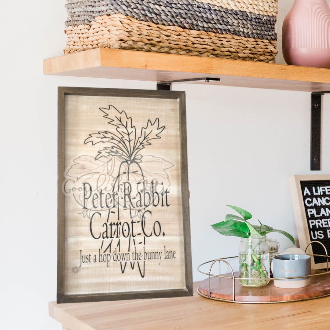 Peter Rabbit Carrot Co. Wall Art | Festive Easter Wall Art | Spring ...