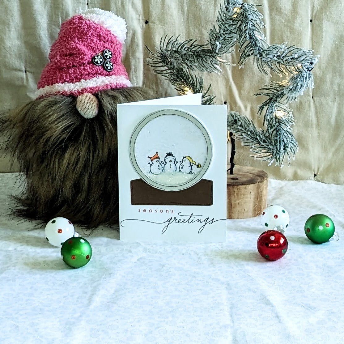 Interactive Snowman Shaker 5 Card Set | Winter Wonderland Snow Globe ...