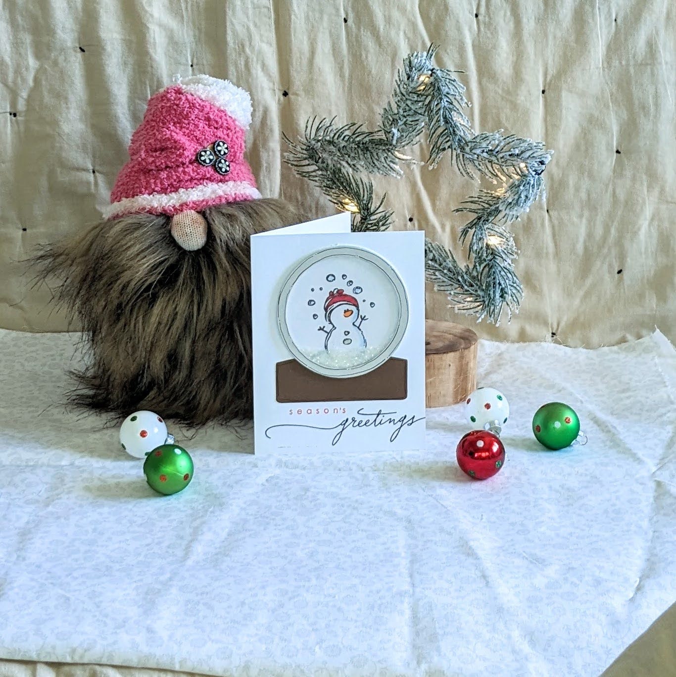 Interactive Snowman Shaker 5 Card Set | Winter Wonderland Snow Globe ...