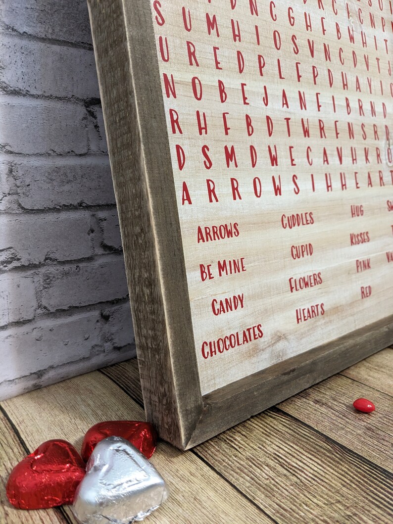 Sweetheart Word Search | Festive Red and White Valentines Word Hunt ...