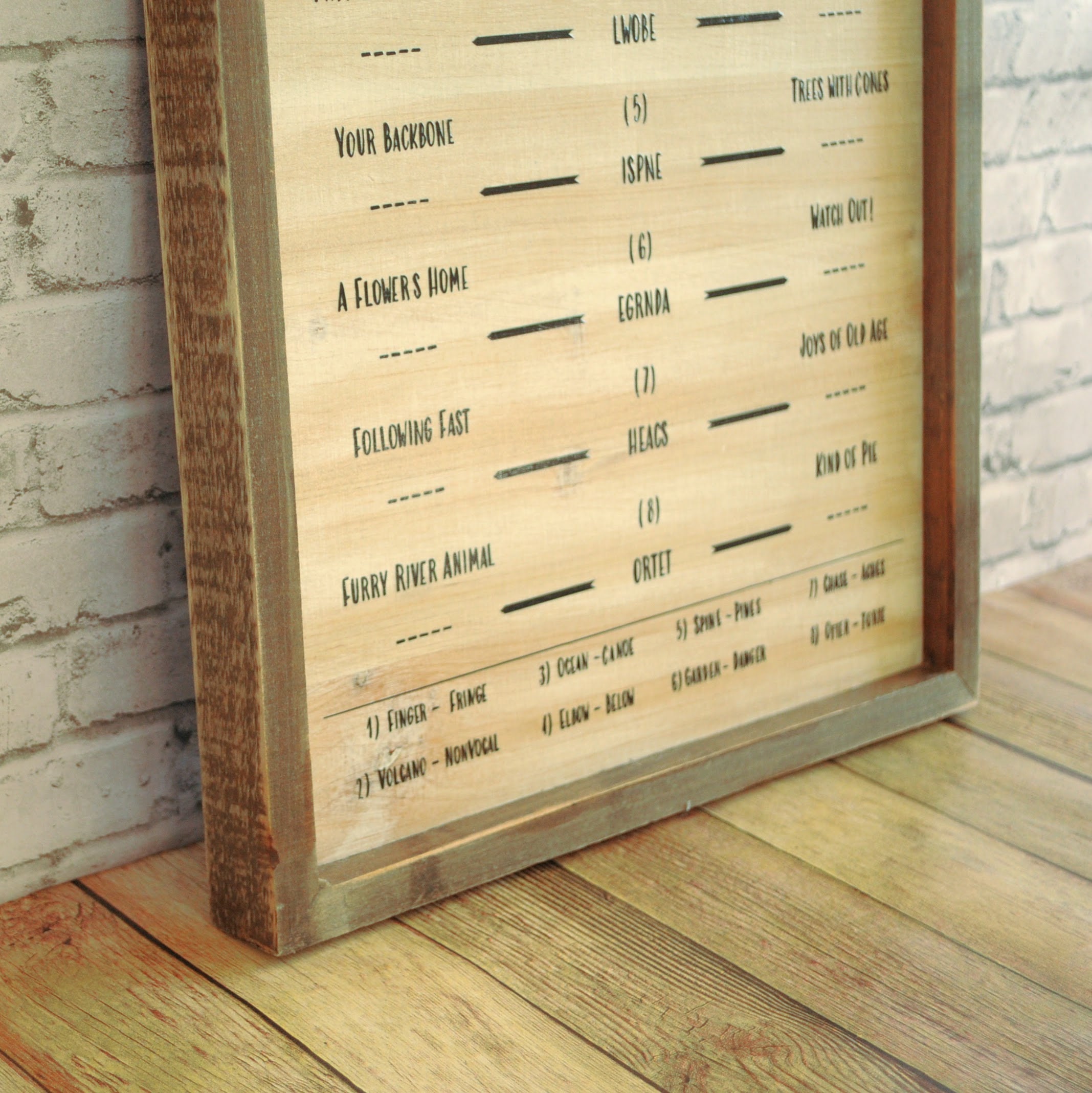 Anagram Decor | Funny Bathroom Wall Art | Office Waitroom Wall Decor ...