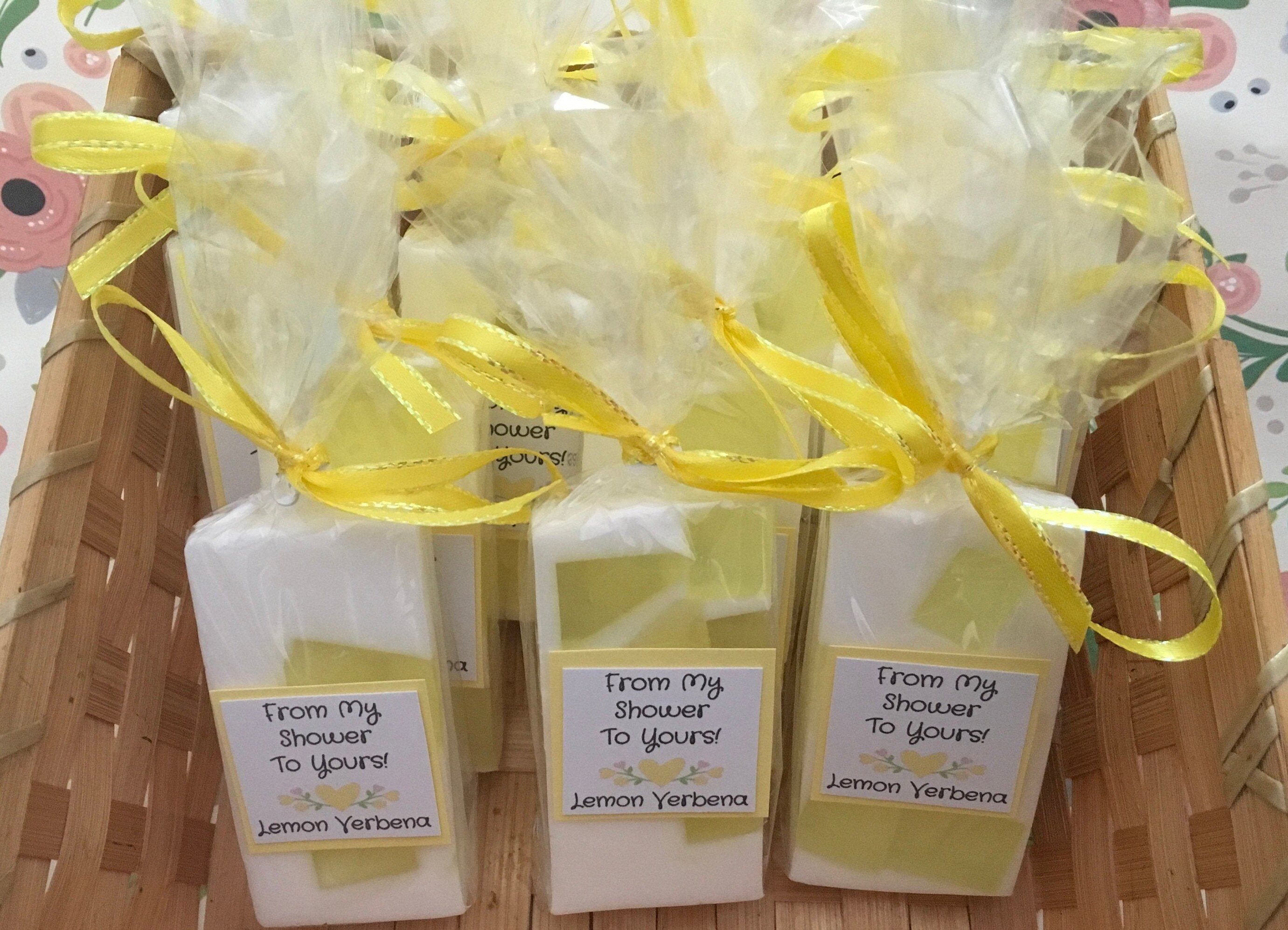 Set of 10 Lemon Verbena Guest Bar Size Soap Favors, Bridal Shower ...
