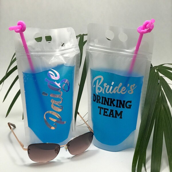 Custom Drink Pouch - Etsy