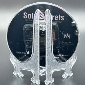 5" Eclipse Desk or Table Clock. Upcycled CD Clock, Repurposed CD Clock ...