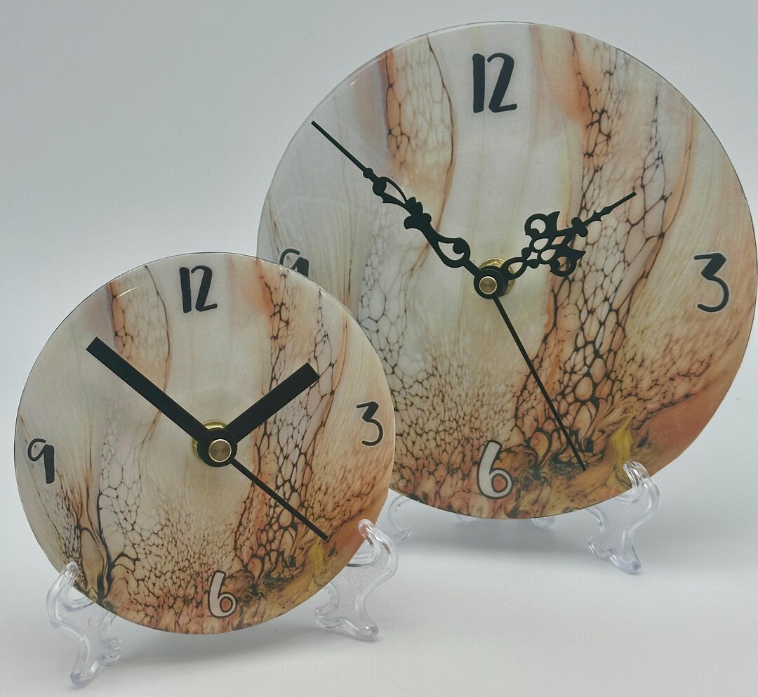 Artsy Clock - Upcycled CD or Record Clock - Repurposed CD or Record ...