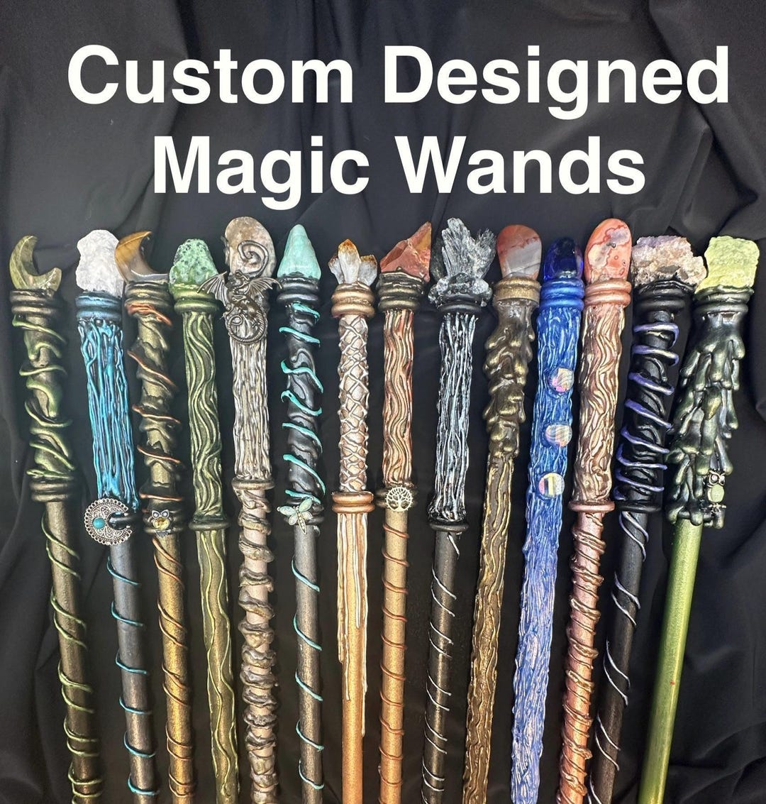 Custom Handcrafted Magic Wand: Wizard, Witch, Fairy Wand - Witchcraft ...