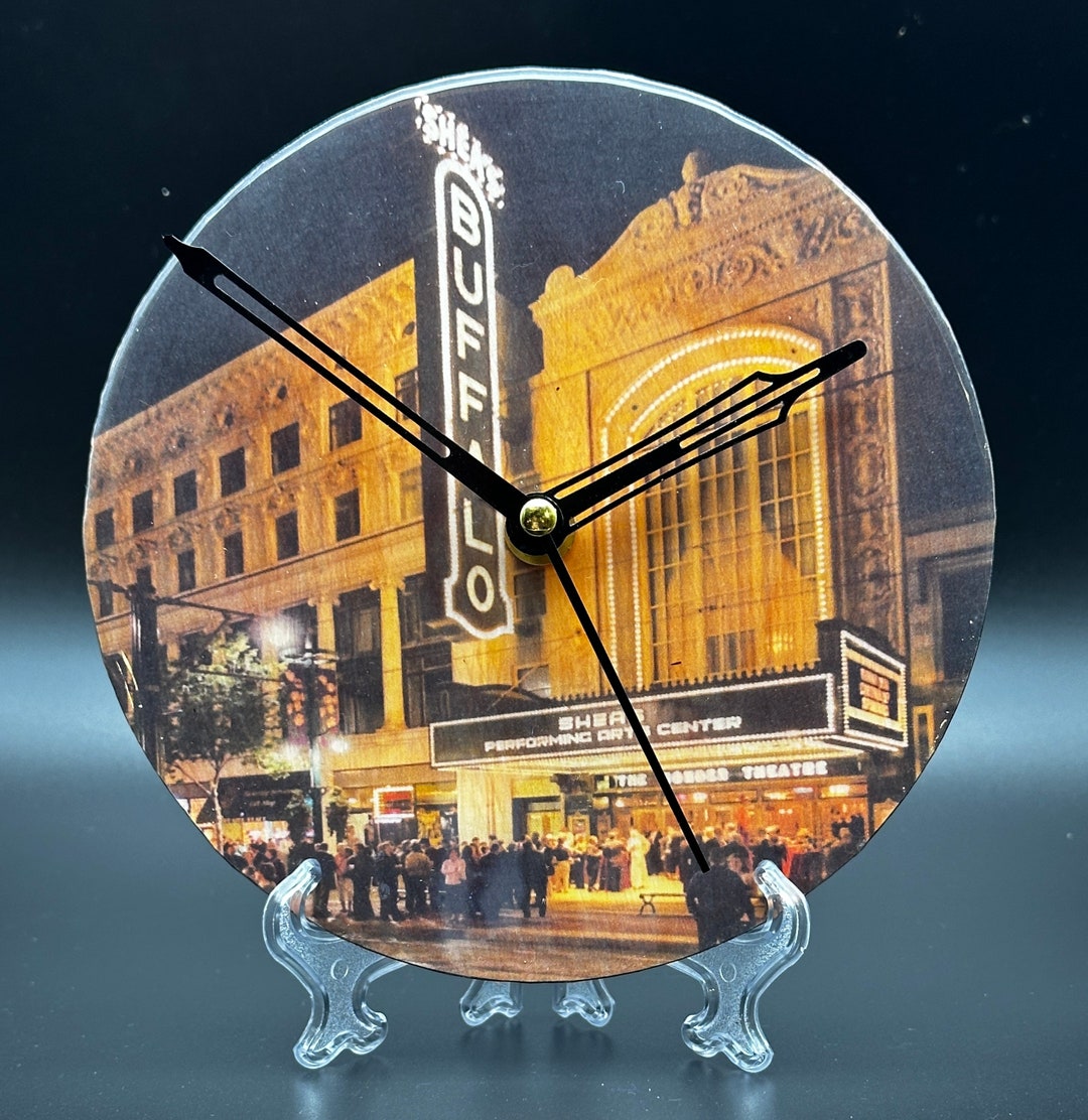 7" Buffalo, NY, Shea’s Theater Desk/table or Wall Clock - Upcycled ...